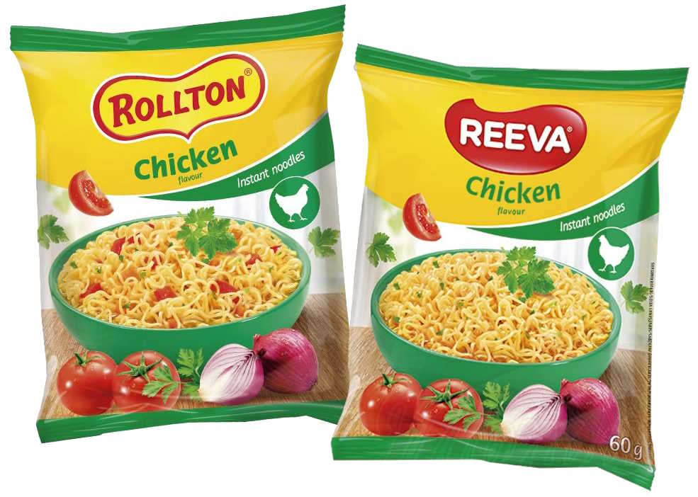 Instant noodle soup with chicken flavor "Rollton" - TERRA MARKT
